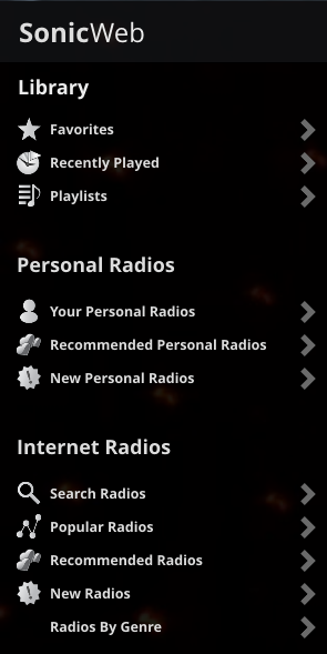 Upcoming: predefined personal radios | Blog | SonicWeb